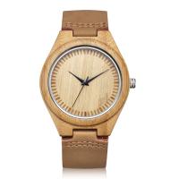 China Wide Belt Environmentally Friendly Watches , Maple Wooden Style Watches for sale