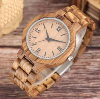 China Personalized Genuine Leather Wooden Quartz Watch Winder Wood With Engraved Logo for sale