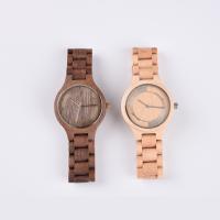 China Japan Movement Maple Wooden Quartz Watch Water Resistant For Christmas Gifts for sale