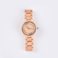 China Japan Movement Maple Wooden Quartz Watch Water Resistant For Christmas Gifts for sale