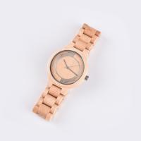 China Japan Movement Maple Wooden Quartz Watch Water Resistant For Christmas Gifts for sale