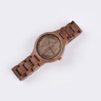 China Japan Movement Maple Wooden Quartz Watch Water Resistant For Christmas Gifts for sale