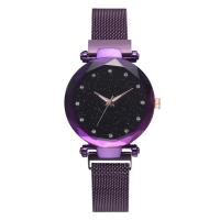 China Fashion Sky Dial Quartz Ladies Wrist Watches , Luxury Magnetic Strap Watch for sale