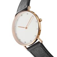 China Minimal Luxury Design Watch Ultra Thin Case Custom 316L Stainless Steel Watch for sale