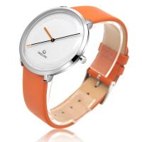China Round Case Quartz Stainless Steel Watch , Fashion Ultra Thin Quartz Watch for sale