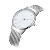 China Clear Luxury Custom Logo Watches Men Wrist , Waterproof Mesh Strap Watch Man for sale