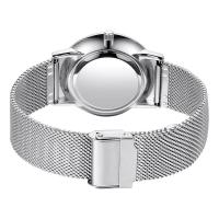 China Clear Luxury Custom Logo Watches Men Wrist , Waterproof Mesh Strap Watch Man for sale