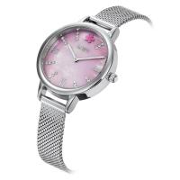 China Alloy MOP Dial Steel Mesh Band Watch Women With Japan Quartz Movement for sale