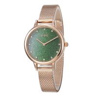 China Fashion Diamond Surface Alloy Quartz Watch , Mesh Band Quartz Ladies Wrist Watches for sale