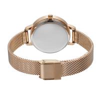China Fashion Diamond Surface Alloy Quartz Watch , Mesh Band Quartz Ladies Wrist Watches for sale