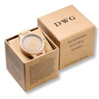 China Simple Style Wooden Wrist Watch , Leather Strap Quartz Watch For Men Gift for sale