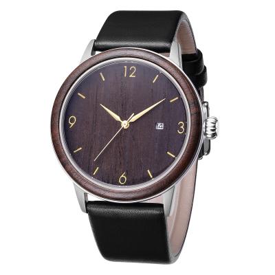 China Engraved Custom Wooden Quartz Watch With Japan Quartz Movement CE Certificate for sale