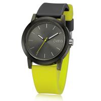 China Soft Wearing Rubber Strap Silicone Quartz Watch With Japan Quartz Movement for sale