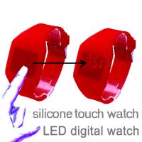 China DWG Silicone Digital Watch , Thin Silicone Touch Screen Watch Customized Color for sale