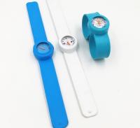 China Fashion Personised Silicone Slap Watch Bracelet With Japan Quartz Movement for sale