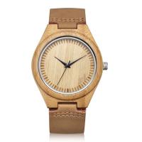 China Natural Maple Wood Watch Custom Own Logo With Genuine Leather Strap for sale