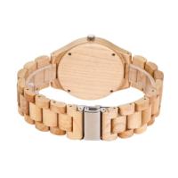 China Original Design Bamboo Wooden Quartz Watch , Japan Movement Quartz Watch for sale
