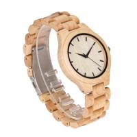 China Original Design Bamboo Wooden Quartz Watch , Japan Movement Quartz Watch for sale