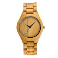 China 2019 Eco-friendly Wood Quartz Wooden Watches Men With bamboo watch box for sale