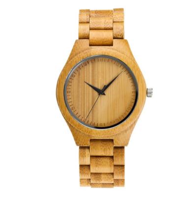 China 2019 Eco-friendly Wood Quartz Wooden Watches Men With bamboo watch box for sale