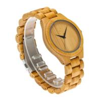 China 2019 Eco-friendly Wood Quartz Wooden Watches Men With bamboo watch box for sale