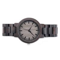 China Creative Natural Black Mens Wooden Watch Waterproof CE ROHS Approved for sale
