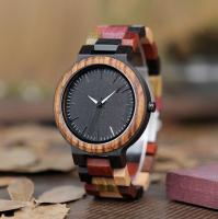 China Customize Brand Original Wood Watch Waterproof Colorful Mixing Colors for sale
