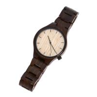 China Custom Maple Wooden Quartz Watch 0-3 ATM Waterproof 12 Month Guarantee for sale