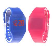 China Silicone Band Fashion LED Digital Watch LED Time Showing Promotional Christmas Gift for sale