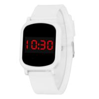 China Colorful Square Led Watch Touch Screen With Chinese Electronic Movement for sale
