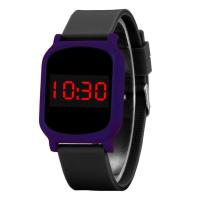 China Colorful Square Led Watch Touch Screen With Chinese Electronic Movement for sale
