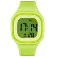 China Square Plastic Case LCD Digital Sports Watch With Silicone Band Soft Touch for sale