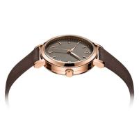 China Simple Elegant Leather Strap Watches Womens With Japan Quartz Movement for sale