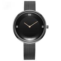 China Customized Color Black Mesh Strap Watch Easy To Carry 12 Months Guarantee for sale