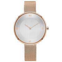 China Customized Color Black Mesh Strap Watch Easy To Carry 12 Months Guarantee for sale