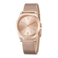 China Delicate 30 Meter Alloy Female Wrist Watches , Rose Gold Waterproof Watch for sale