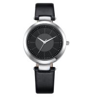 China IP plated Leather Strap Quartz Watch Japan Movement 3 ATM Waterproof for sale