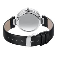China IP plated Leather Strap Quartz Watch Japan Movement 3 ATM Waterproof for sale
