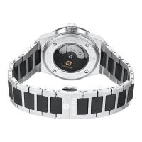 China Silver Automatic Mens Wrist Watches , Stainless Steel Waterproof Automatic Watch for sale