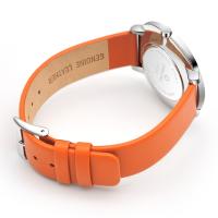 China Round Case Quartz Stainless Steel Watch , Fashion Ultra Thin Quartz Watch for sale