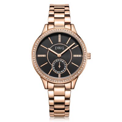 China IP Plated Minimalist Rose Gold Watch Casual Design For Couples And Lovers for sale