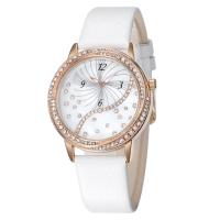 China White Genuine Leather Alloy Jewelly Womens Fashion Quartz Watch For Gift for sale