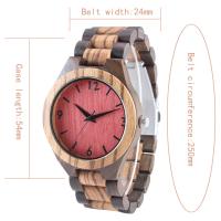China OEM Women Mens Wooden Watch Waterproof Quartz Movt Watch for sale