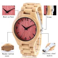 China ODM Bamboo Wooden Watch Japan Miyota Quartz Mens Wooden Watch Waterproof for sale