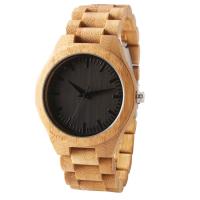 China ROHS BSCI Bamboo Wooden Wrist Watch Japan Quartz Movement for sale
