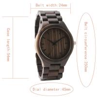 China OEM Wooden Wrist Watch Analog Dial Display RoHS certification for sale