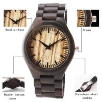China Vintage Bamboo Wooden Watch Water Proof Casual Wood Watches for sale
