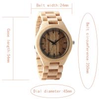China Hot Sale cheap wooden wrist watch with custom colorful wooden watch For Men for sale