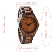 China Japan Miyota Quartz Natural Wood Watches Quartz Digital Watch for sale