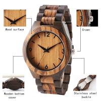 China Japan Miyota Quartz Natural Wood Watches Quartz Digital Watch for sale